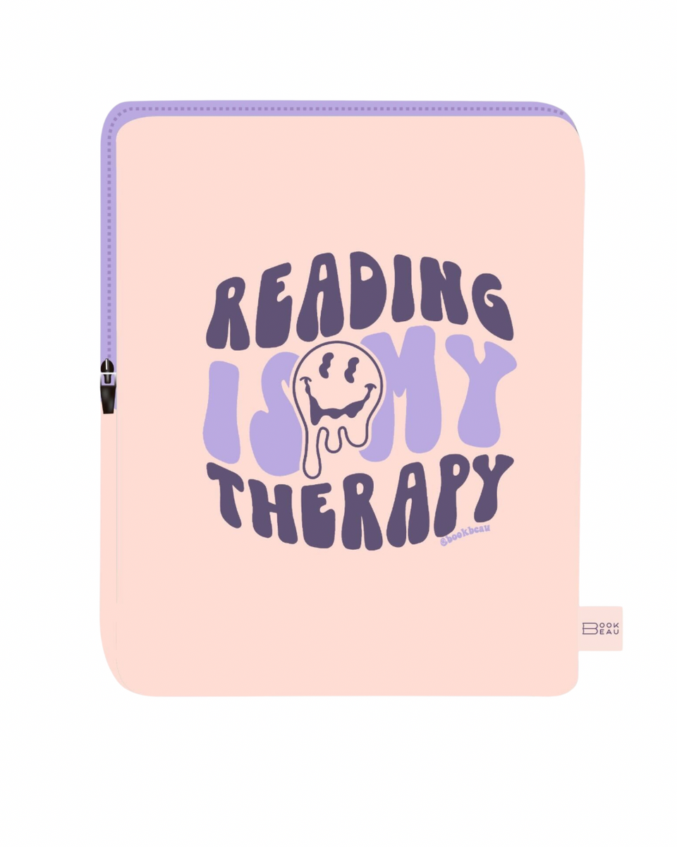 Reading is my Therapy (Purple) Book Sleeve – Book Beau